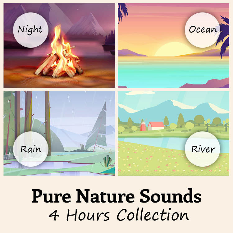 Pure Nature Sounds - 4 Hours Collection – Meditation Music Library